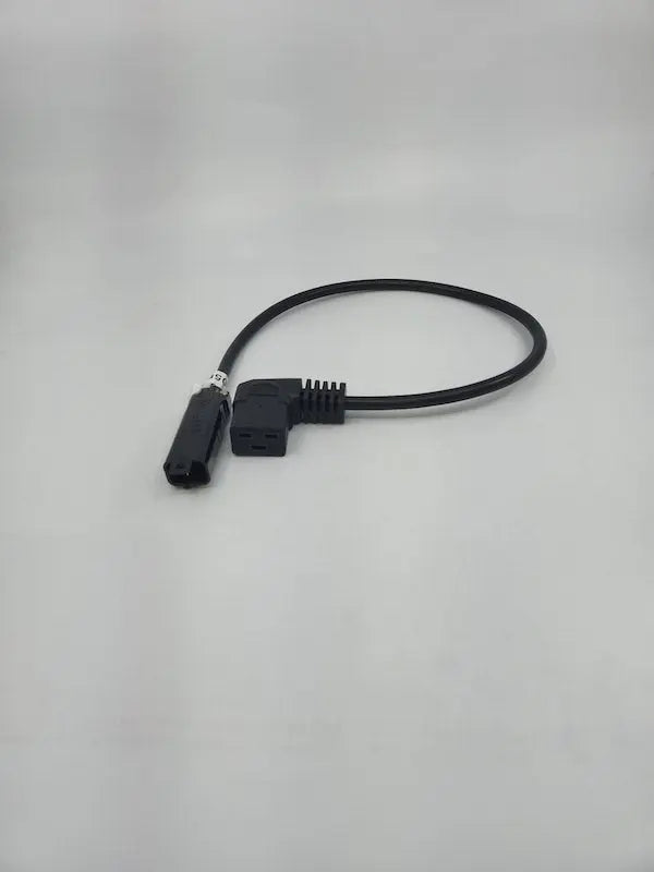 CMS C Type to LEC AC Charger input Cable 500mm Black - Everything Caravans