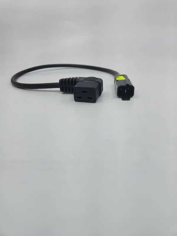 CMS C Type to LEC AC Charger input Cable 500mm Black - Everything Caravans