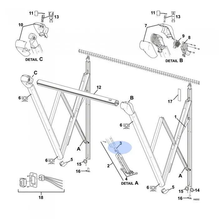 Carefree Altitude Awning Valco Button – Everything Caravans