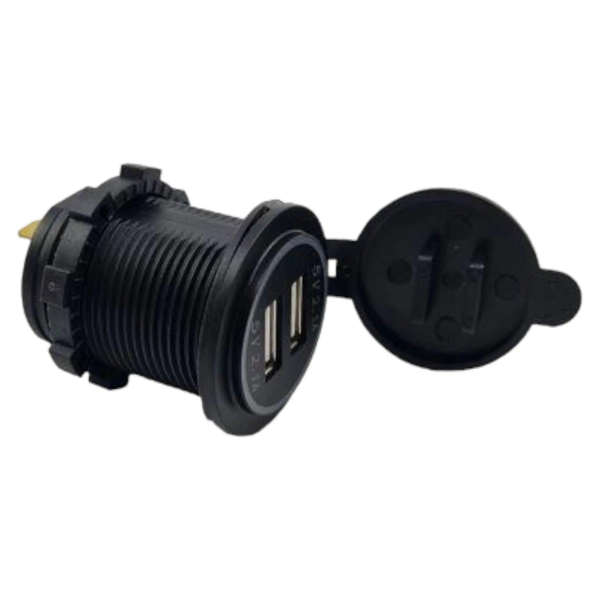 Dual USB 4.2A Charging Panel Mount Socket - Everything Caravans