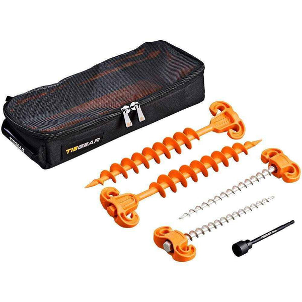 Tiegear Caravan Terra Pack All in One Setup with Pegs Driver for Secur ...