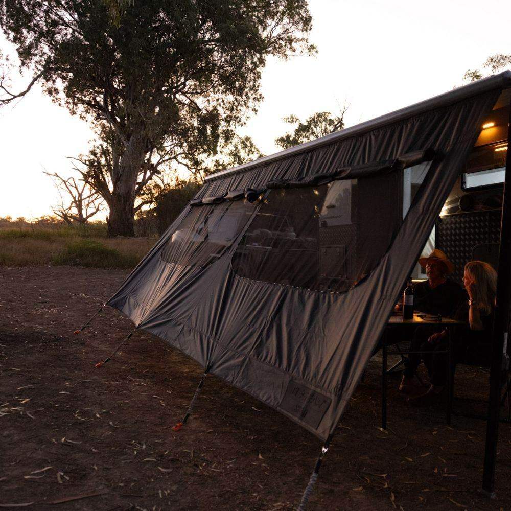 Tiegear Shield Awning Privacy Screens Wall Mesh 6.1M X 1.95M for Carav ...