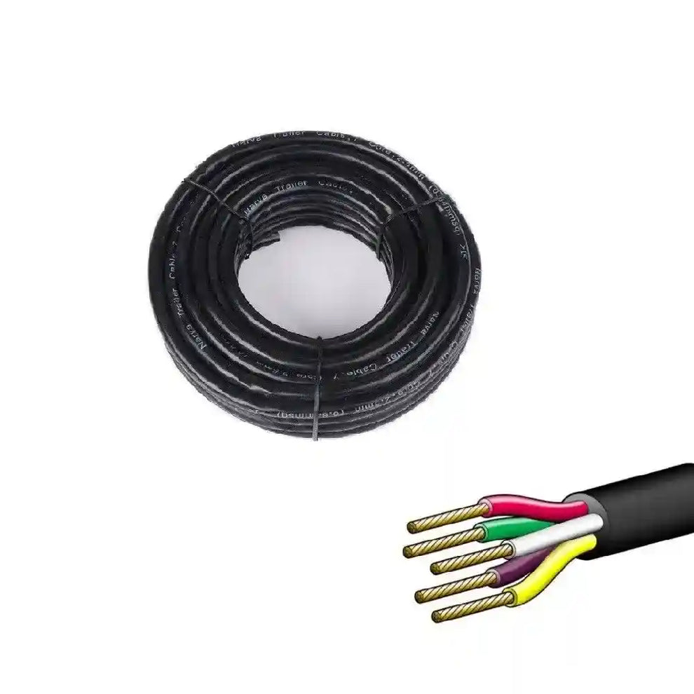 5 Core Trailer Cable 30 meter roll – Everything Caravans
