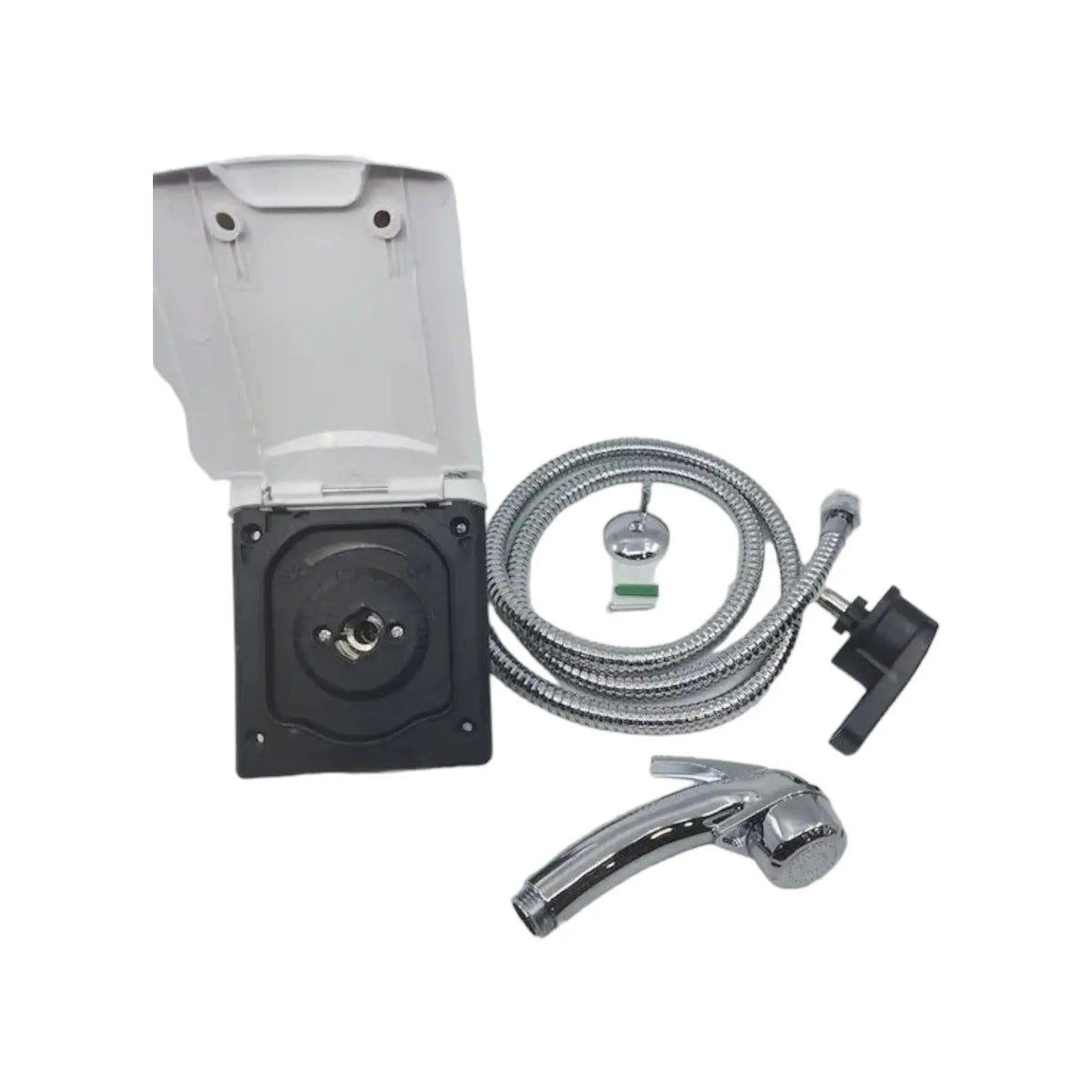 White Plug in External Shower Point - Everything Caravans