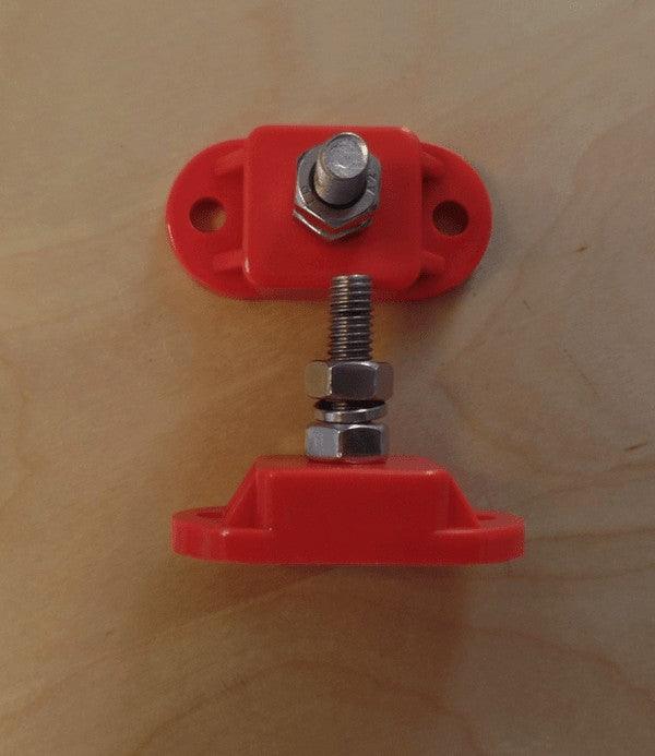 2 x Single post cable connection distribution posts Red - Everything ...