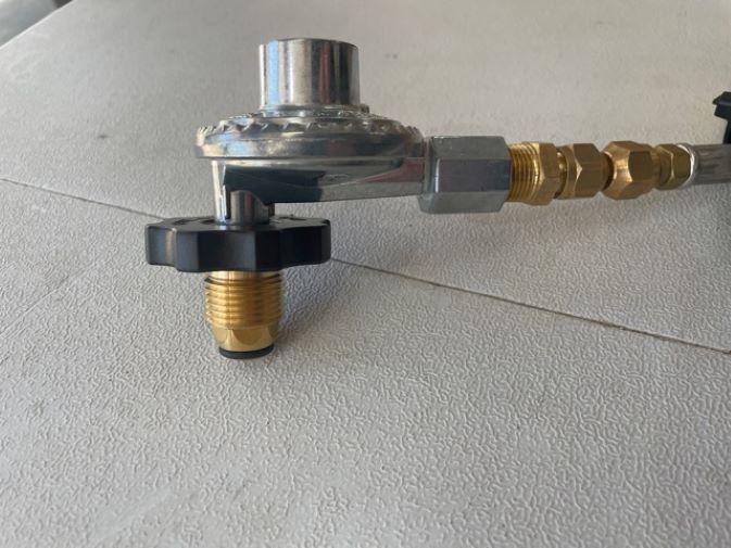 Braided Gas Hose and Regulator for Chescold 3 way fridge - Everything ...