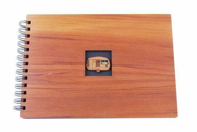 Classic Caravan Guest Book - Wooden Native NZ Timber - Everything Caravans