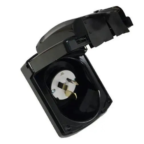 Clipsal Black External 15amp Power inlet – Everything Caravans