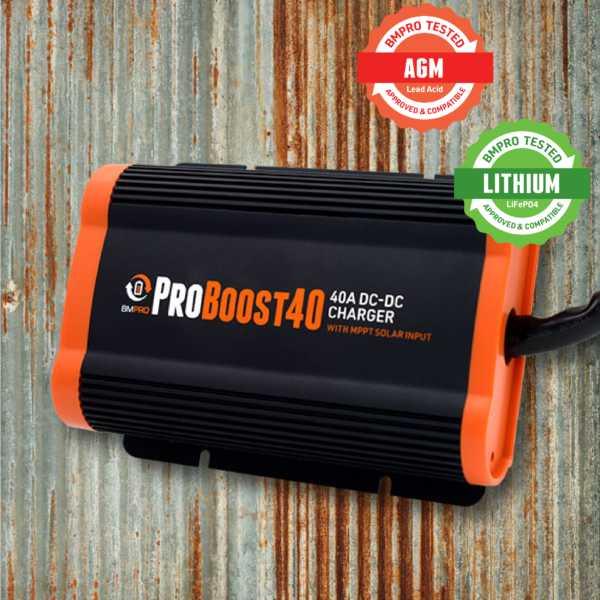 BMPro PROBOOST 40 DC–DC 12volt charger with solar input - Everything ...
