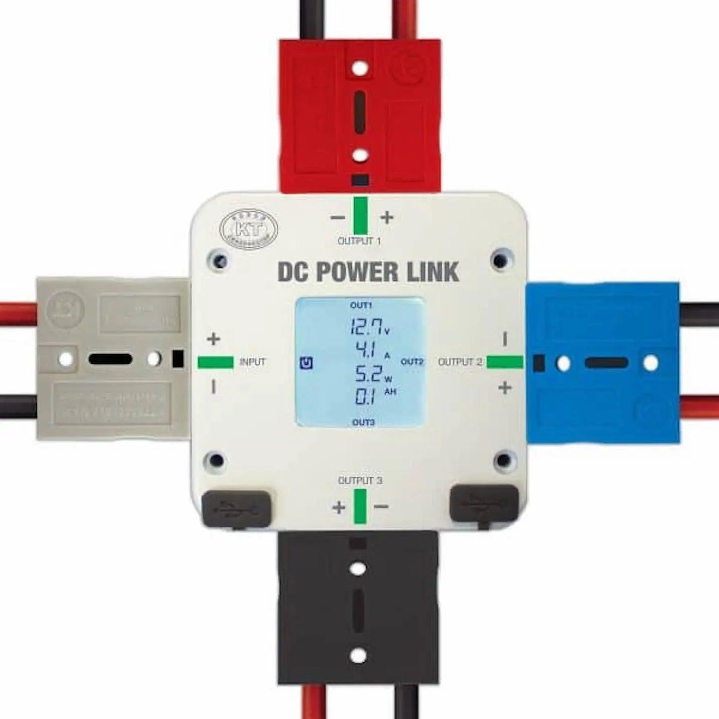Dc Power Link 4 Way Connector LCD Display - Everything Caravans