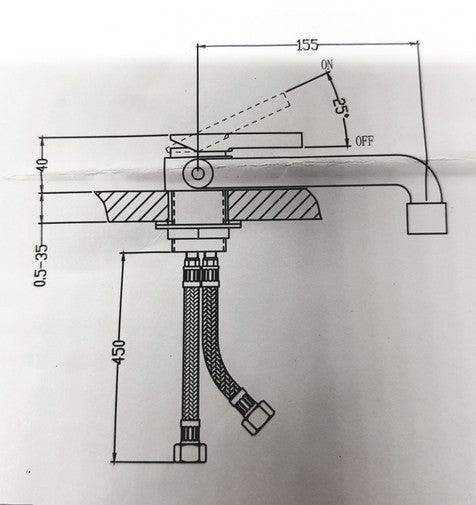 Dometic Chrome Brass Fold Down Mixer Tap - Everything Caravans ...