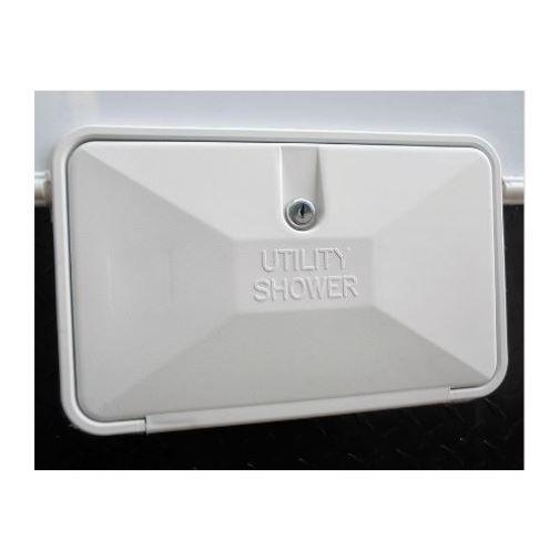 Exterior Recessed Shower Box White Caravan Camper Motorhome ...