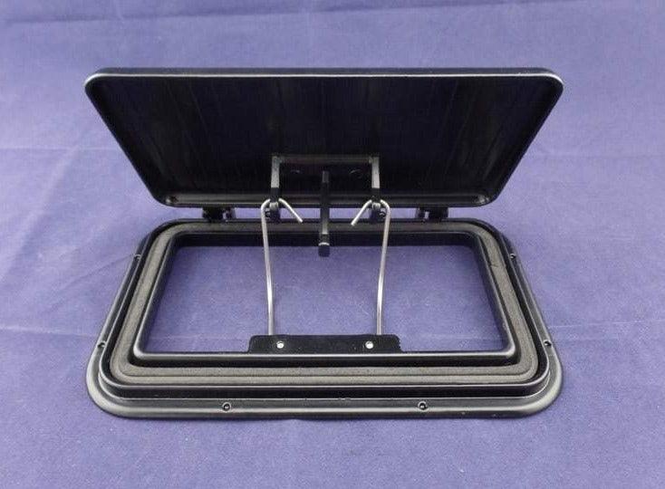 Large Scupper Vent Black - Alloy - Everything Caravans