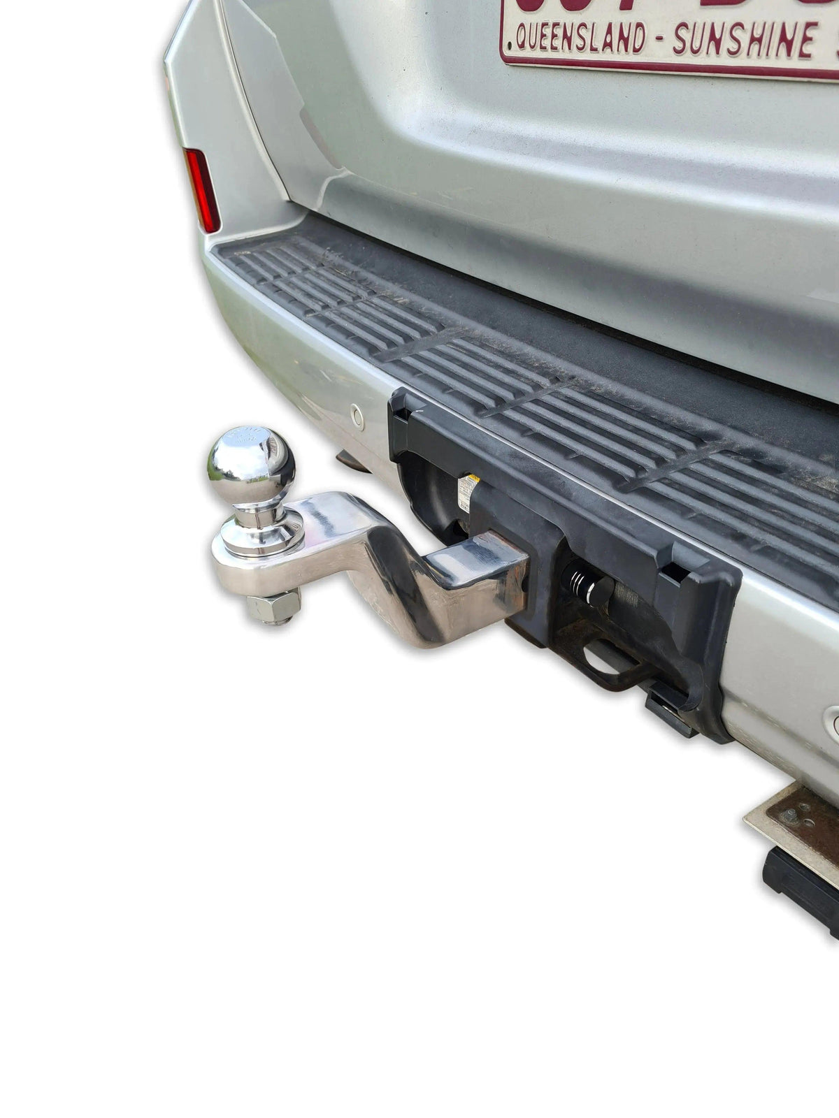 Stinger Solid Aluminium Towing Ball Mount 100mm Drop with Ball and ...